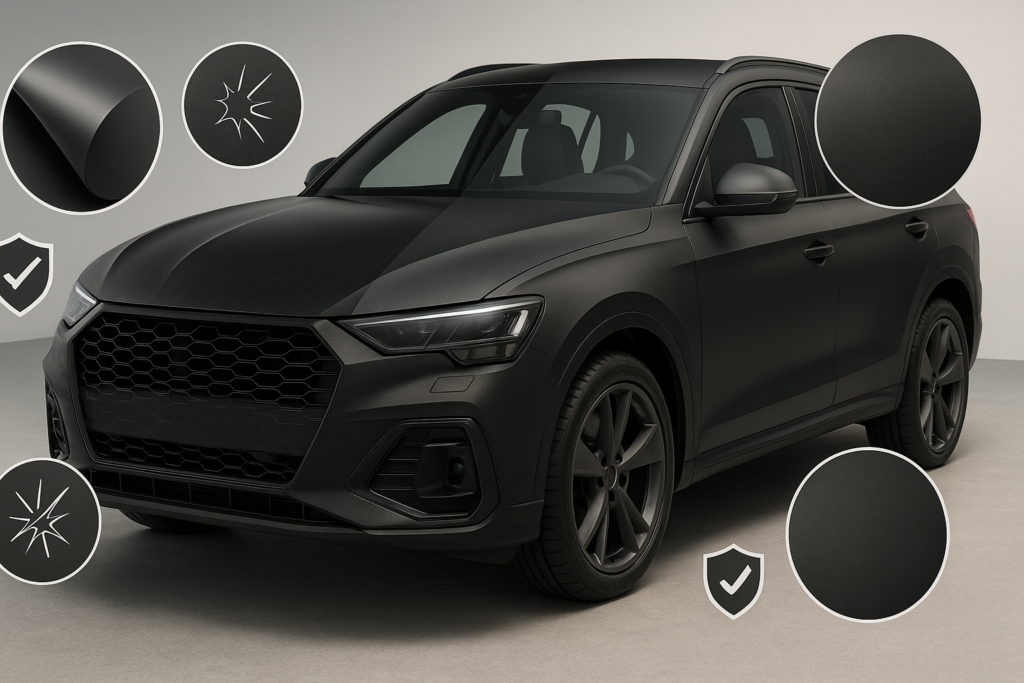 Black TPU Paint Protection Film | Stylish Car Paint Care